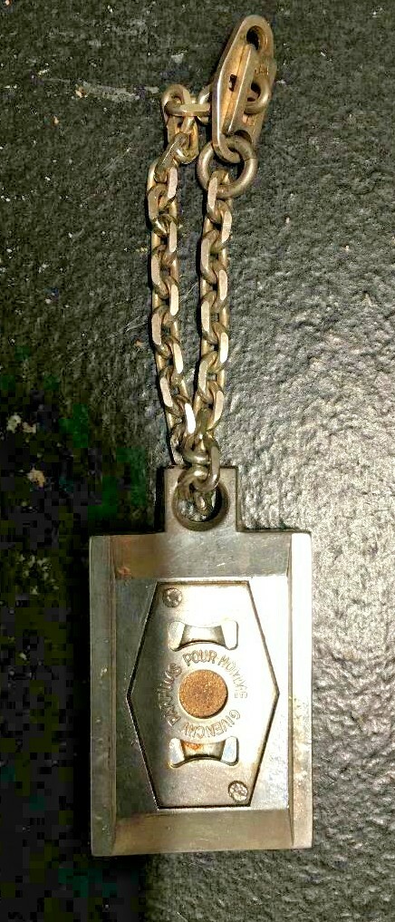 Vintage 80s Givenchy Paris "Xeryus" for Men Silver Plated Scented Key ...