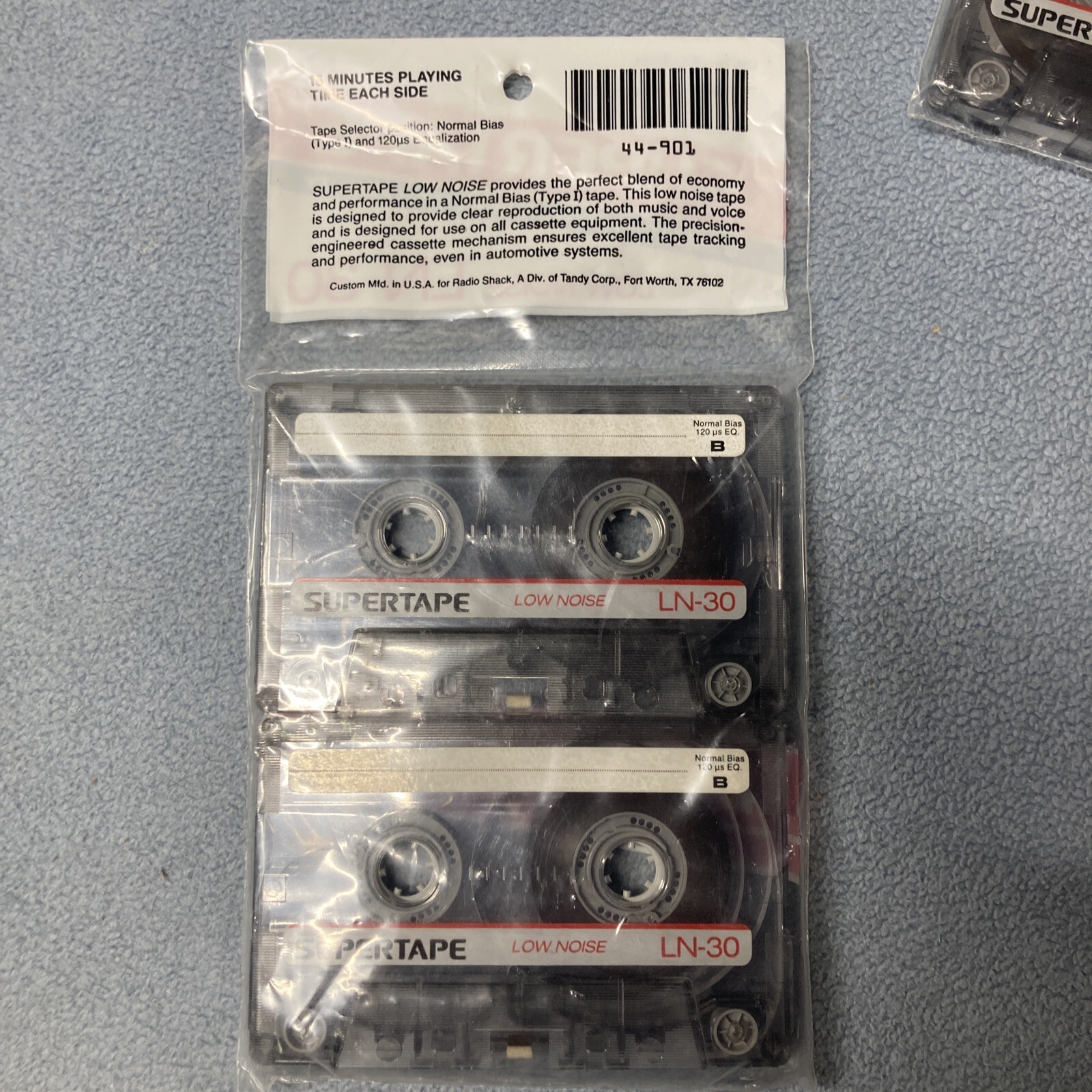 8 Realistic Supertape Low Noise LN-30 Cassette Tapes Radio Shack 44-901 ...