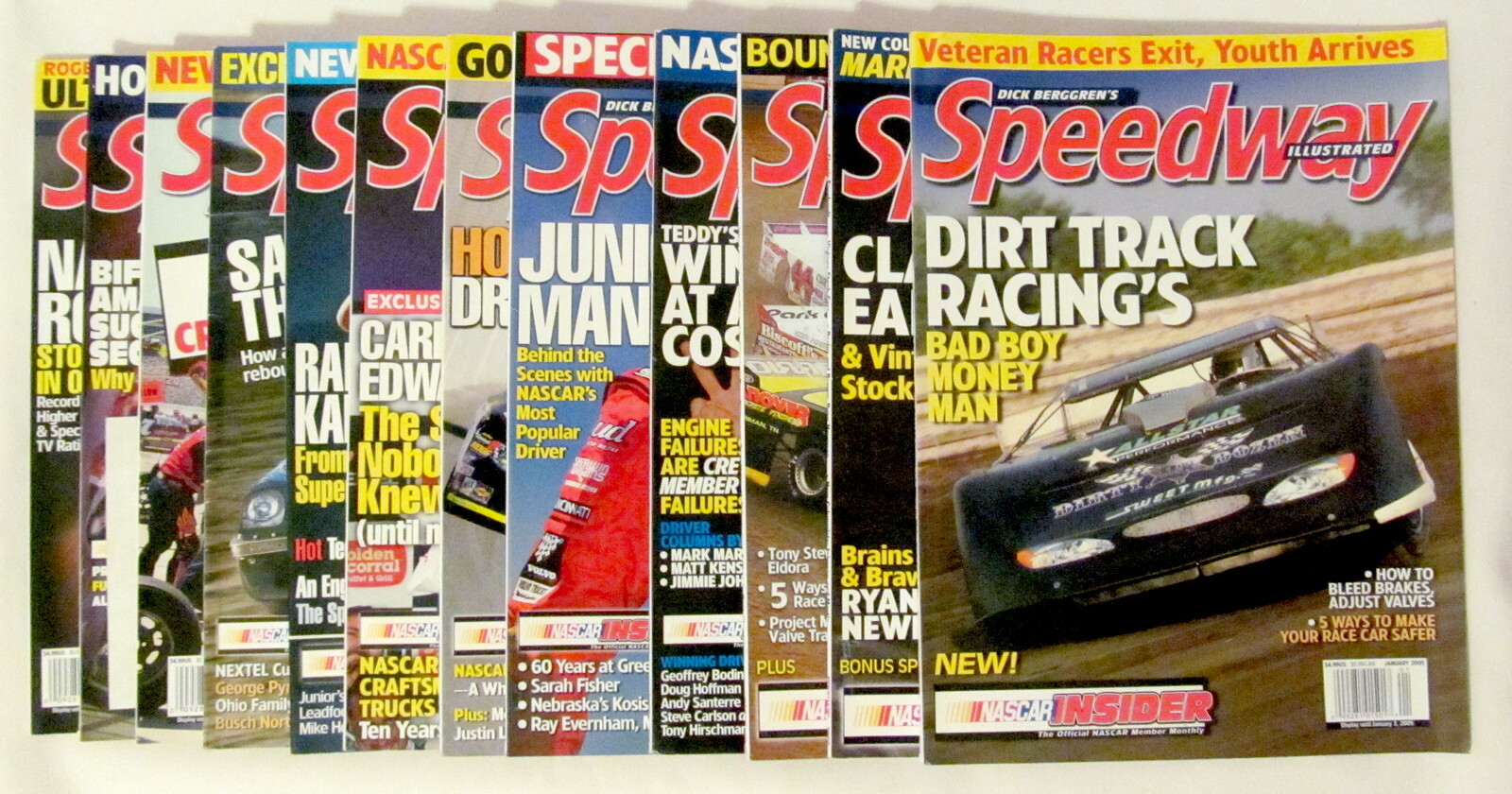 Lot of 12 Speedway Illustrated Magazines | 2005 Complete Year | NASCAR ...