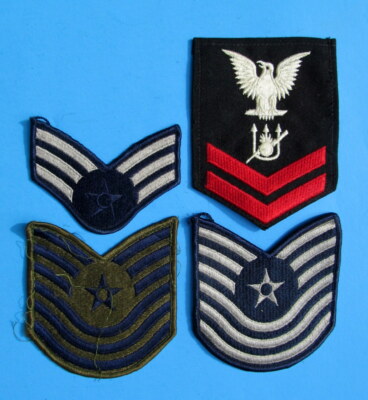 Lot of 4 U.S. Military Armed Forces Arm Patches Embroidered | eBay