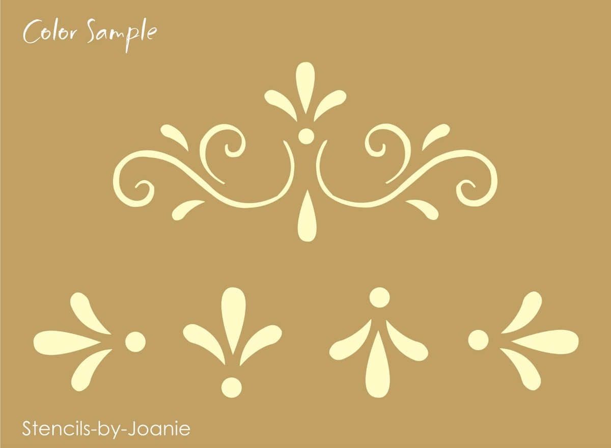 Simple Scroll Stencil