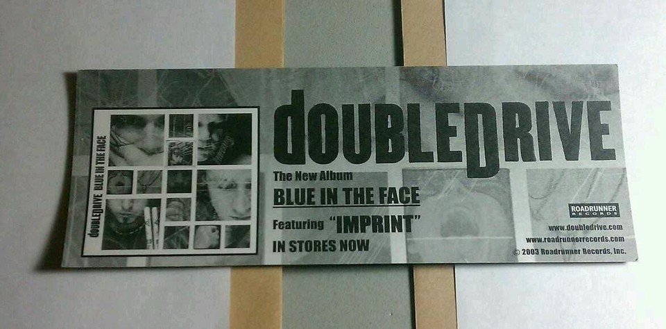DOUBLEDRIVE DOUBLE DRIVE BLUE IN THE FACE IMPRINT GUITAR CASE Promo ...