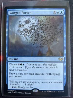 MTG Winged Portent Innistrad: Crimson Vow 089/277 Regular Rare | eBay