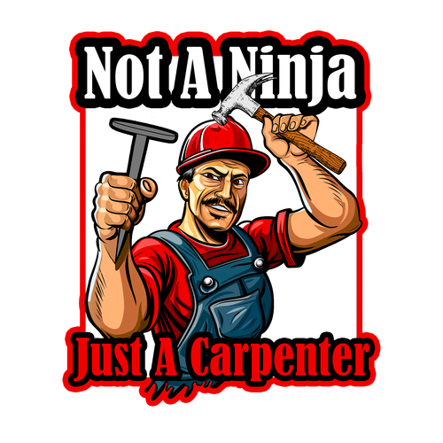 Funny Carpenter Sticker Vinyl Decal for Car, Truck, Laptop Toolbox ...