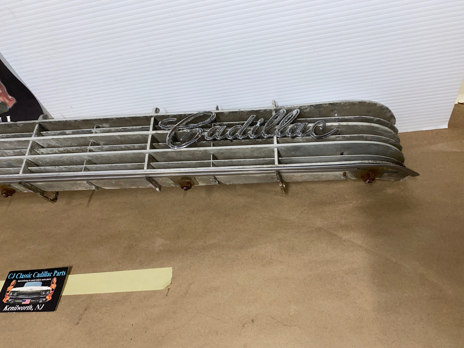 OEM 63 Cadillac Deville FRONT LOWER GRILL WITH SCRIPT EMBLEM | eBay