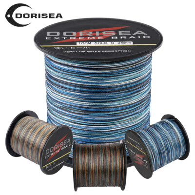 Dorisea Blue Camouflage PE Braided Fishing Line 100m/300m/1000m/2000m ...