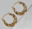 9CT YELLOW GOLD SWIRL FANCY CREOLE HOOP EARRINGS | eBay