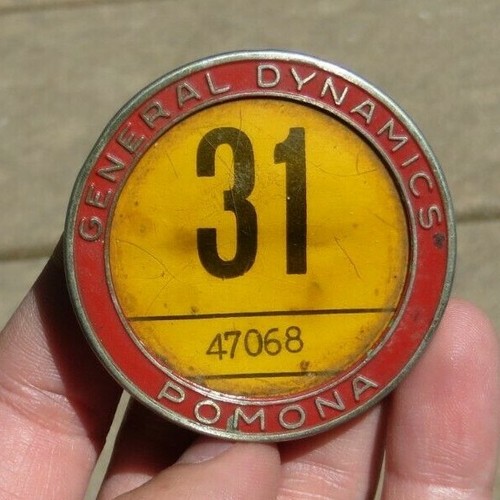 WW2 General Dynamics Pomona AVIATION CORP Employee Identification Badge ...