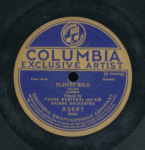 78tk-dance-COLUMBIA A3661-Frank Westphal-(Flapper Walk/Grey Morn) | eBay