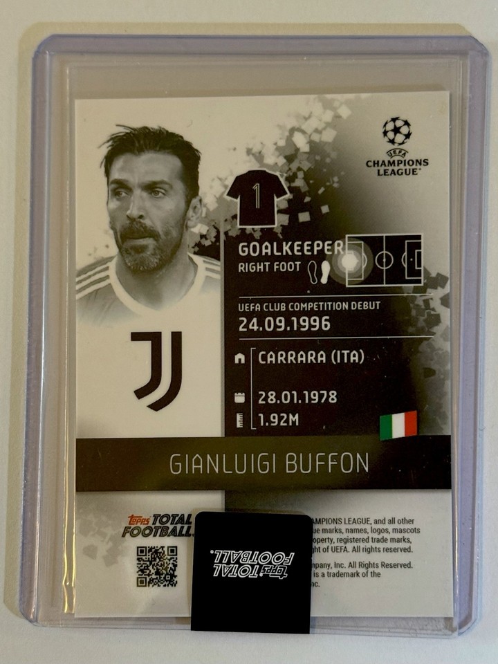 Gianluigi Buffon /25 SEALED Topps Total Football Iconic Numbers SSP 🇮🇹 ...