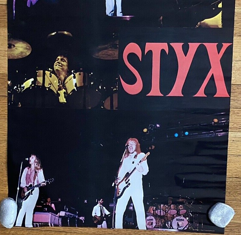 Rare Latino Production 1980's Original STYX Live Poster Tommy Shaw 20 ...