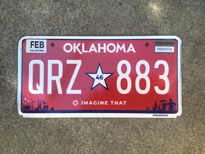 OKLAHOMA - IMAGINE THAT - LICENSE PLATE | eBay