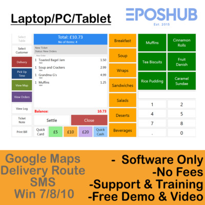 RESTAURANT EPOS Software - Fully Installed, No Monthly Fees - Pos ...