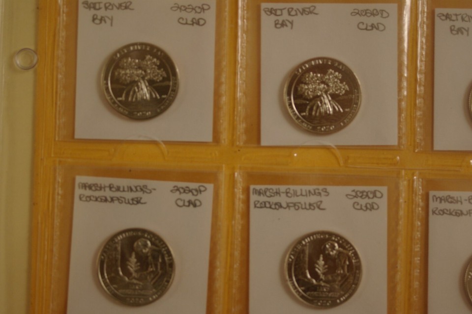 2020 W/P/D/S Quarter Set - 5 W Clad Quarters/5 S Clad Quarters/20 ...