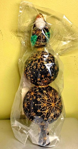 Patricia Breen 11” Miniature Through the Woods Finial Black #2361 Glass ...