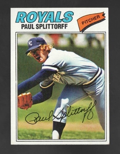 1977 Topps Paul Splittorff Kansas City Royals #534 Excellent | eBay