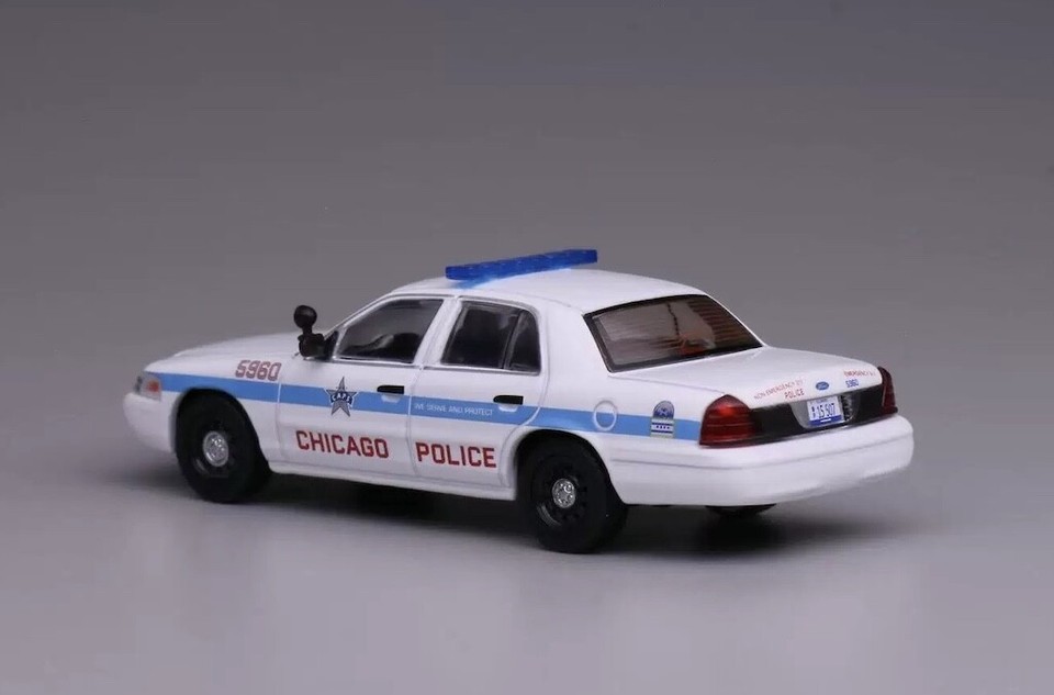 ZD 1:64 596 Police Crown Victoria CV EN114 Sedan Model Diecast Metal ...