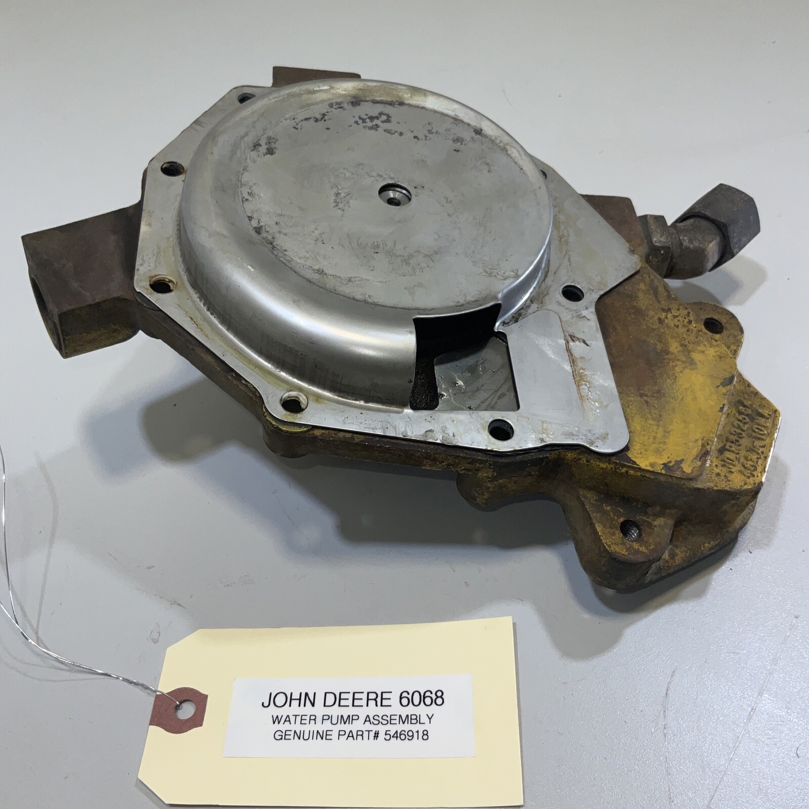 John Deere 6068 Water Pump RE546918 OEM | Genuine OEM | Belt Driven ...