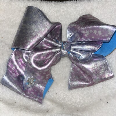 JoJo Siwa Purple Bow With Star Pattern Large Hair Bow | eBay