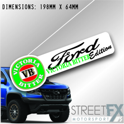 VB Victoria Bitter Beer Ford Sticker Decal 4x4 Camping Caravan Trade ...