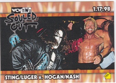 1999 Topps WCW/nWo Nitro Stickers Sting Lex Luger Hulk Hogan Kevin Nash ...