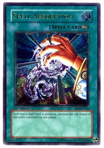 Spell Absorption - FET-EN039 - Ultimate Rare - 1st Edition LP Yugioh ...