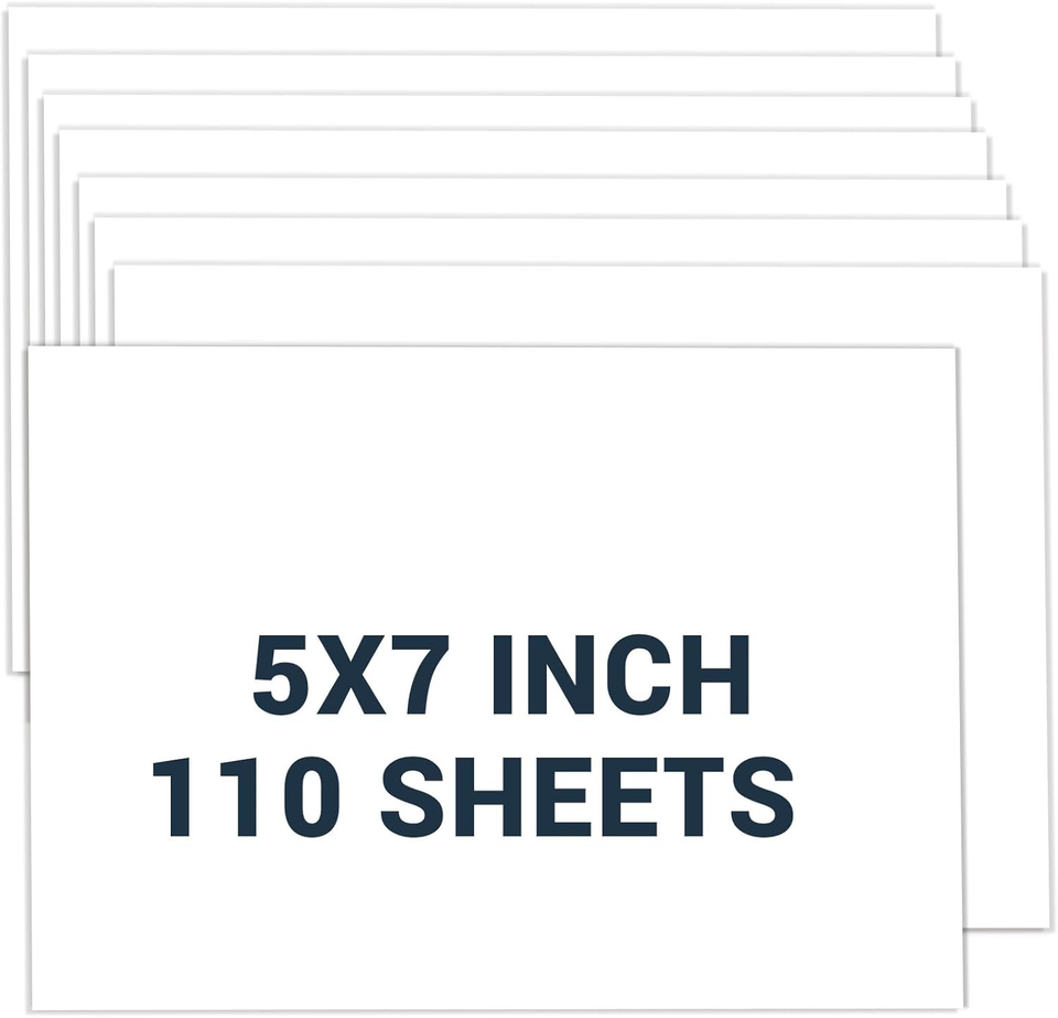 Cardstock 8.5 X 11, Thick Printer Paper 75 Lb/200 Gsm, 40 Sheets Card ...