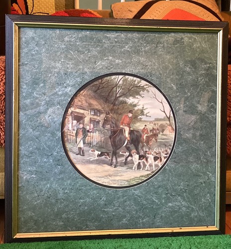Rare Vintage W.J. Shayer E.G. Hester English Fox Hunting Framed Print ...