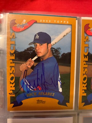 NICK ALVAREZ AUTOGRAPHED SIGNED 2002 TOPPS CARD | eBay