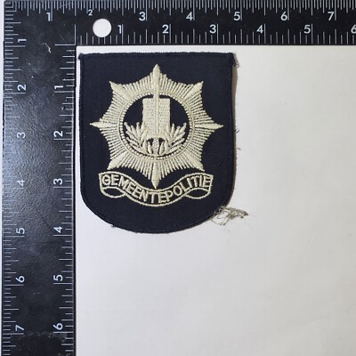 Gemeentepolite Patch Netherlands. 3.5 x 4 Inches. | eBay