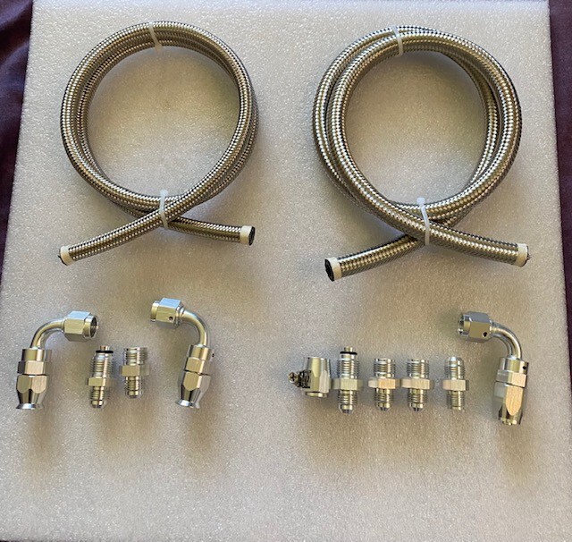 GM Stainless Steel Power steering Hose kit fit Saginaw & type II Pumps ...