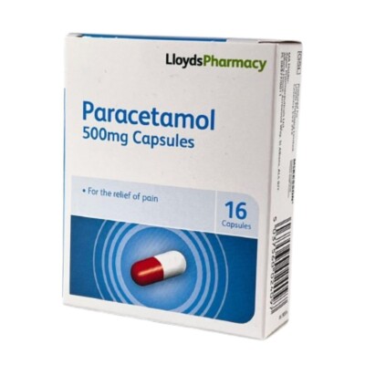 Paracetamol 500mg Capsules - 16 Capsules - Pain Relief - Brand may vary ...