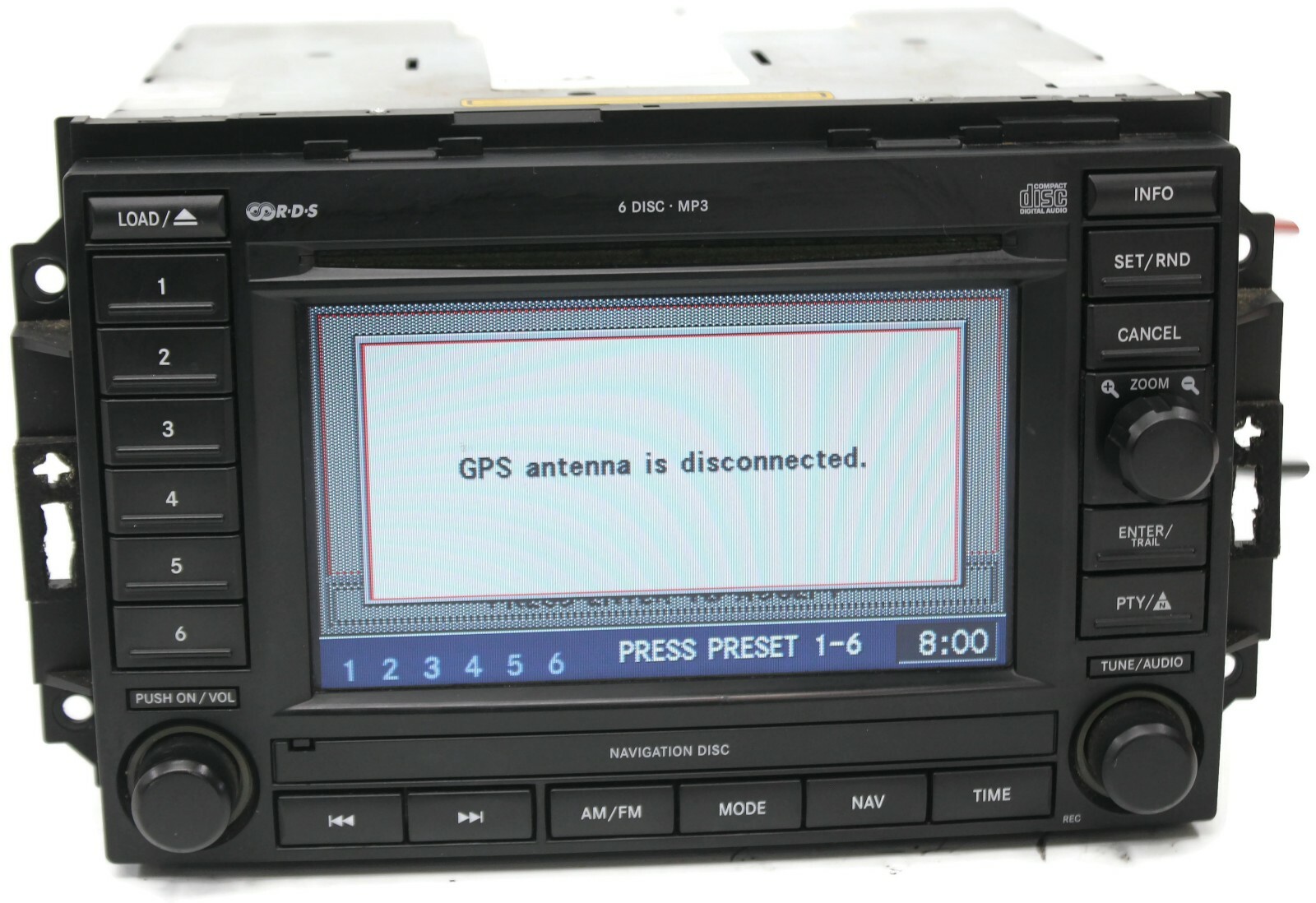 2005-2010 Dodge Chrysler Jeep Navigation Radio REC 6 Disc Changer Cd ...