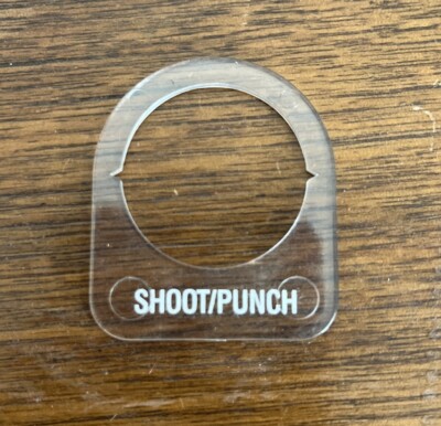 Plastic White Letter SHOOT/PUNCH Button Art ARCADE VIDEO GAME PART | eBay