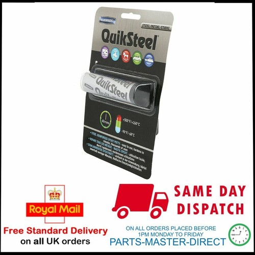 QUIKSTEEL EPOXY REINFORCED PUTTY MECHANICS METAL INSTANT REPAIR WELD ...