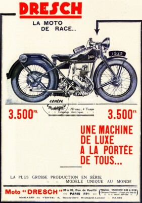 DRESCH MOTO Rf1374 - POSTER HQ 50x70cm d'une AFFICHE VINTAGE | eBay