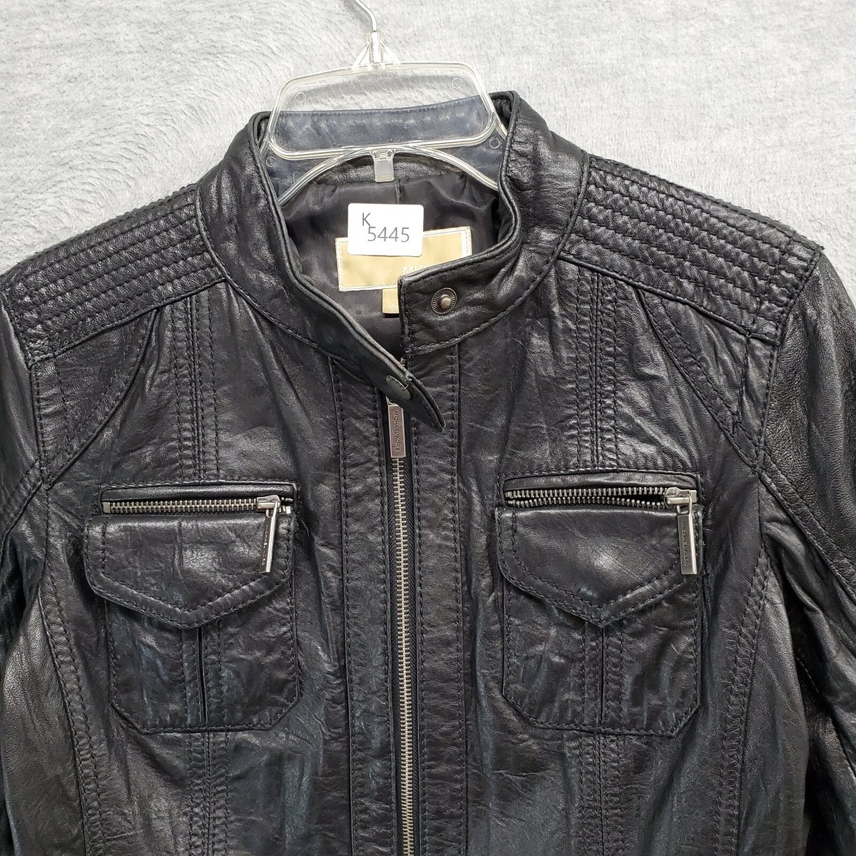 Michael Kors Women Jacket Medium Black 100% Genuine Leather Michael Kors Women Jacket Medium Black 100% Genuine Leather