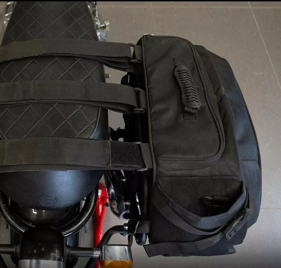 SADDLE BAG BLACK FIT FOR ROYAL ENFIELD INTERCEPTOR 650 & GT 650 | eBay