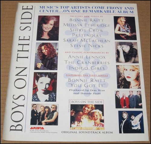 1995 Boys on the Side Soundtrack Print Ad 10" x 12" Advertisement ...