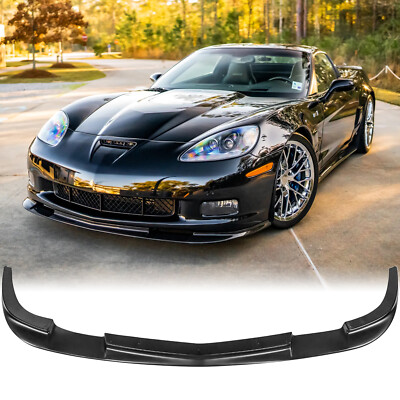 For 05-13 Chevy Corvette C6 Z06 Wide Body Front Bumper Lip Splitter ZR1 ...