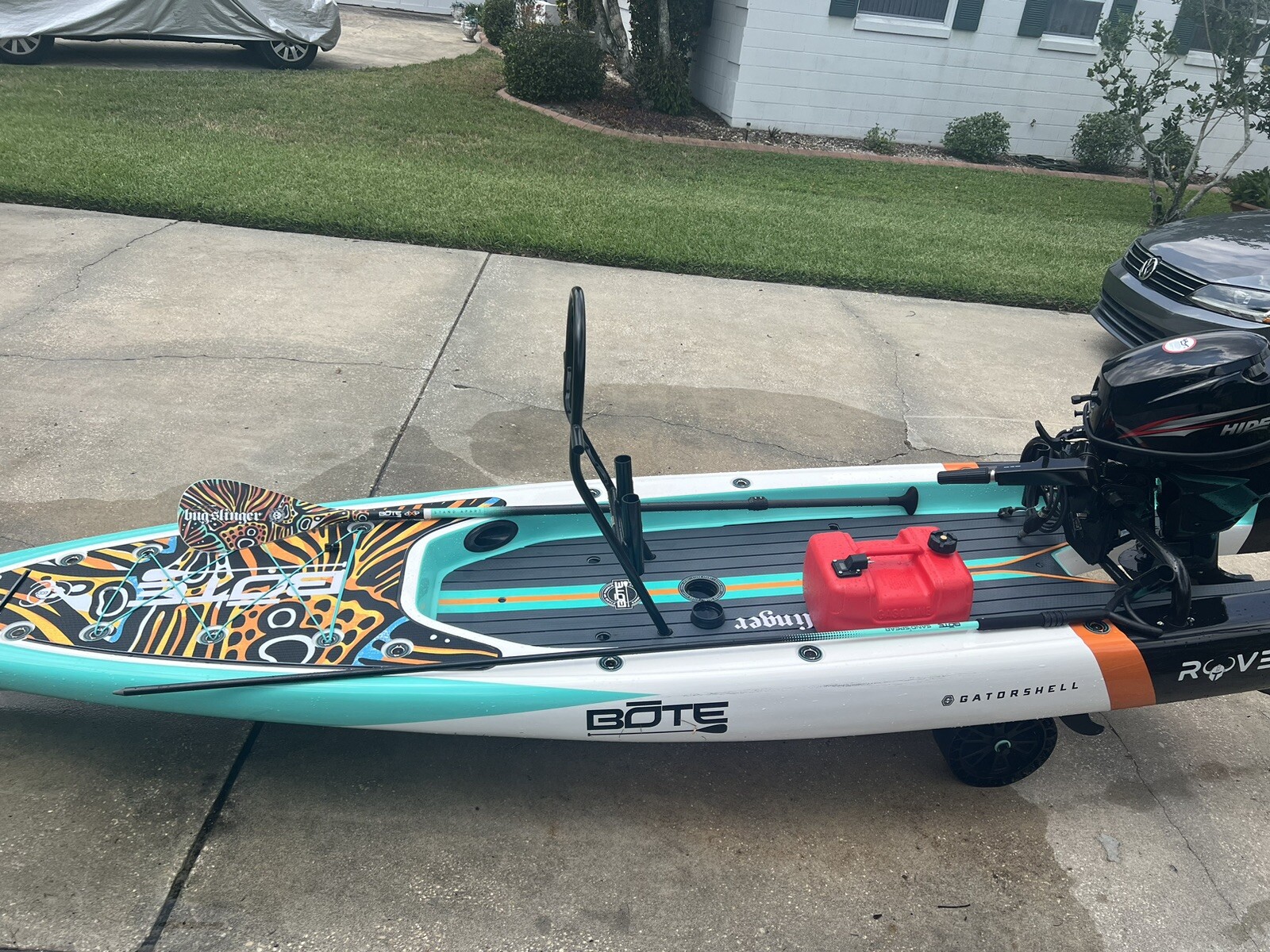 BOTE - Rover Micro Skiff/Paddleboard 9.9 HP motor | eBay
