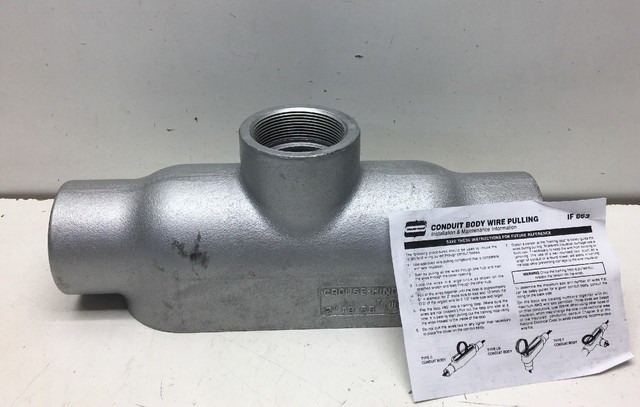 Cooper Crouse-Hinds TB68 Condulet Type TB Conduit Outlet Body 2" Form 8 ...