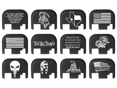 For Glock Rear Slide Cover Plate 17 19 20 21 22 23 26 30 40 Black ...