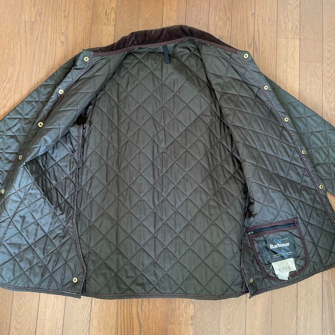 Barbour LIDDESDALE Quilted Jacket Coat brown nylon size M Barbour LIDDESDALE Quilted Jacket Coat brown nylon size M