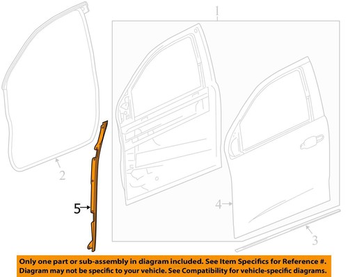 GM OEM 15-22 Canyon,Colorado Front Door Door Components-Front W'strip ...