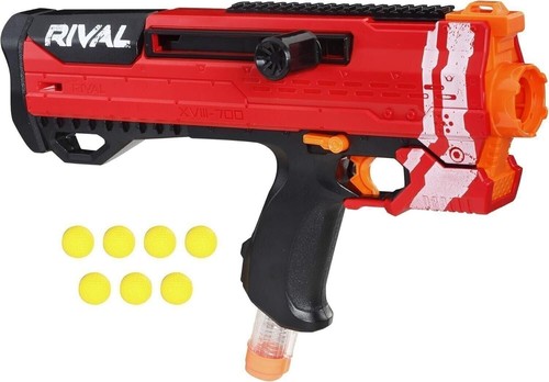 NERF Rival Helios XVIII-700 (Red) - Spring-Action Blaster, 7 High ...