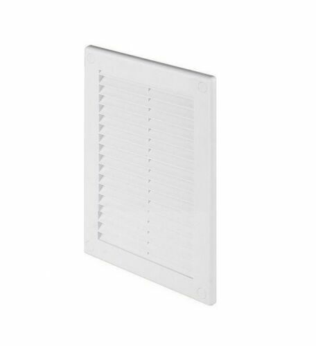 White Air Vent Grille / 6'' x 8'' Fly Screen / Anti-Insect Mesh 150mm x ...