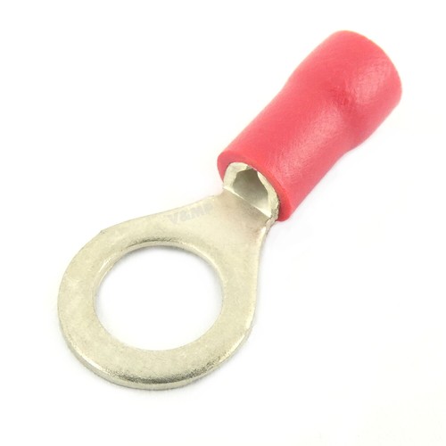 Insulated Ring Crimp Terminals Electrical Cable Connector Red Blue ...