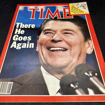 Time Magazine February 6, 1984 There He Goes Again | eBay