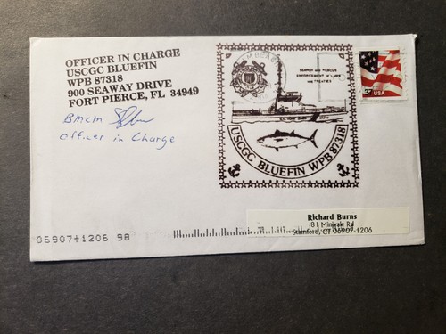 USCGC BLUEFIN WPB-87318 Naval Cover 2004 SIGNED Cachet Florida | eBay